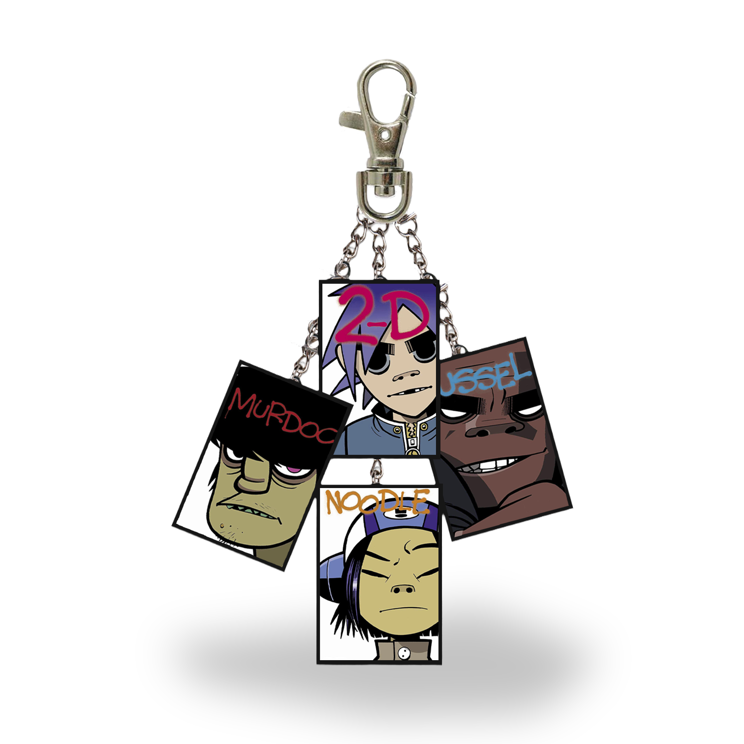 Band Heads Epoxy Bag Charm – Gorillaz