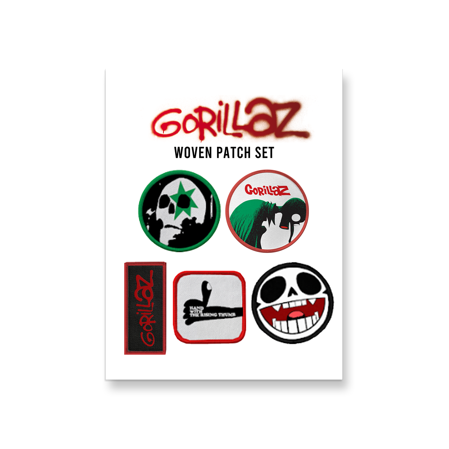 Gorillaz Patch set